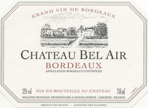 Chateau Bel Air Bordeaux – White Horse Wine and Spirits