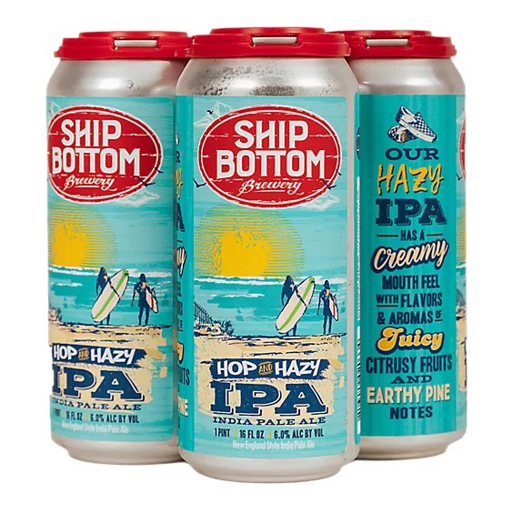 Ship Bottom Hop and Hazy IPA 4pk Can – White Horse Wine and Spirits