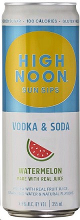 High Noon Sun Sips Vodka & Soda Watermelon - 4pk cans – White Horse ...