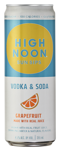 High Noon Vodka & Soda Grapefruit - 4pk cans – White Horse Wine and Spirits