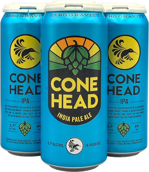 Zero Gravity Conehead IPA 4pk 16oz Can – White Horse Wine and Spirits
